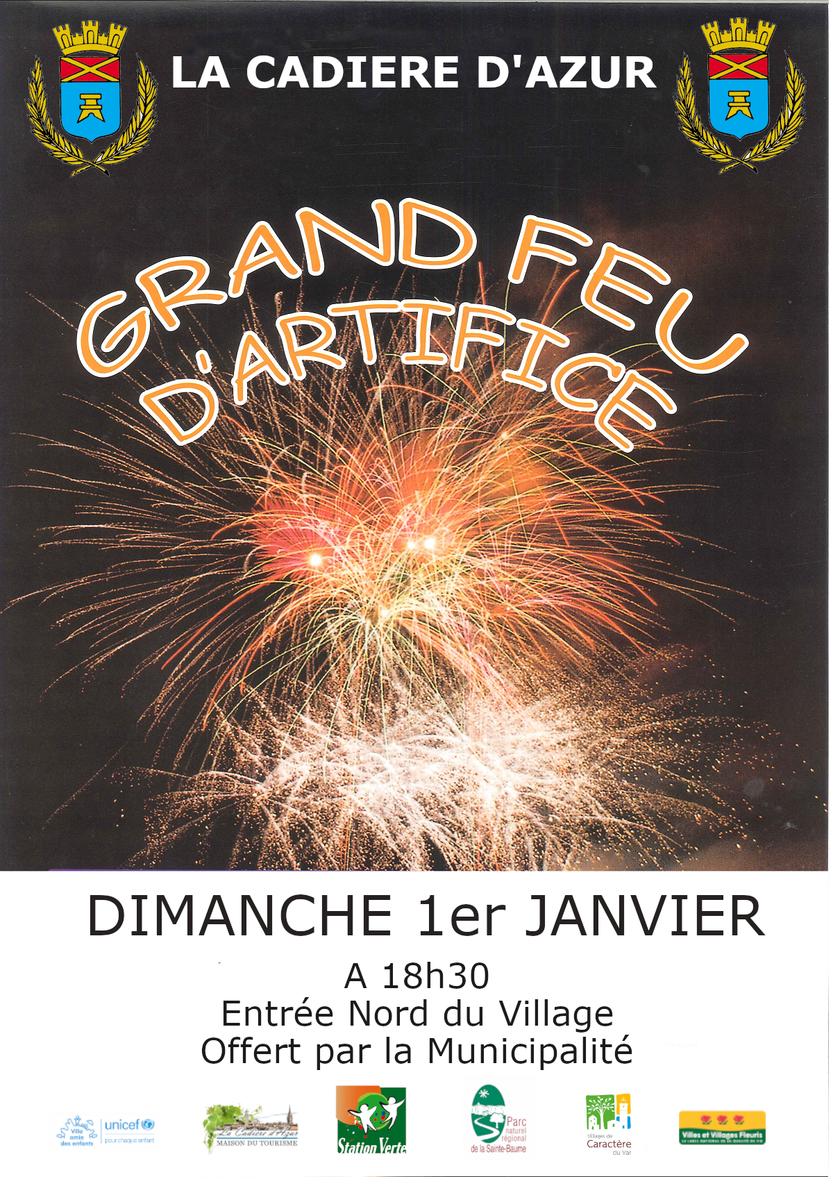 Feu d'Artifice du 1er Janvier - La Cadière d'Azur La Cadière d'Azur